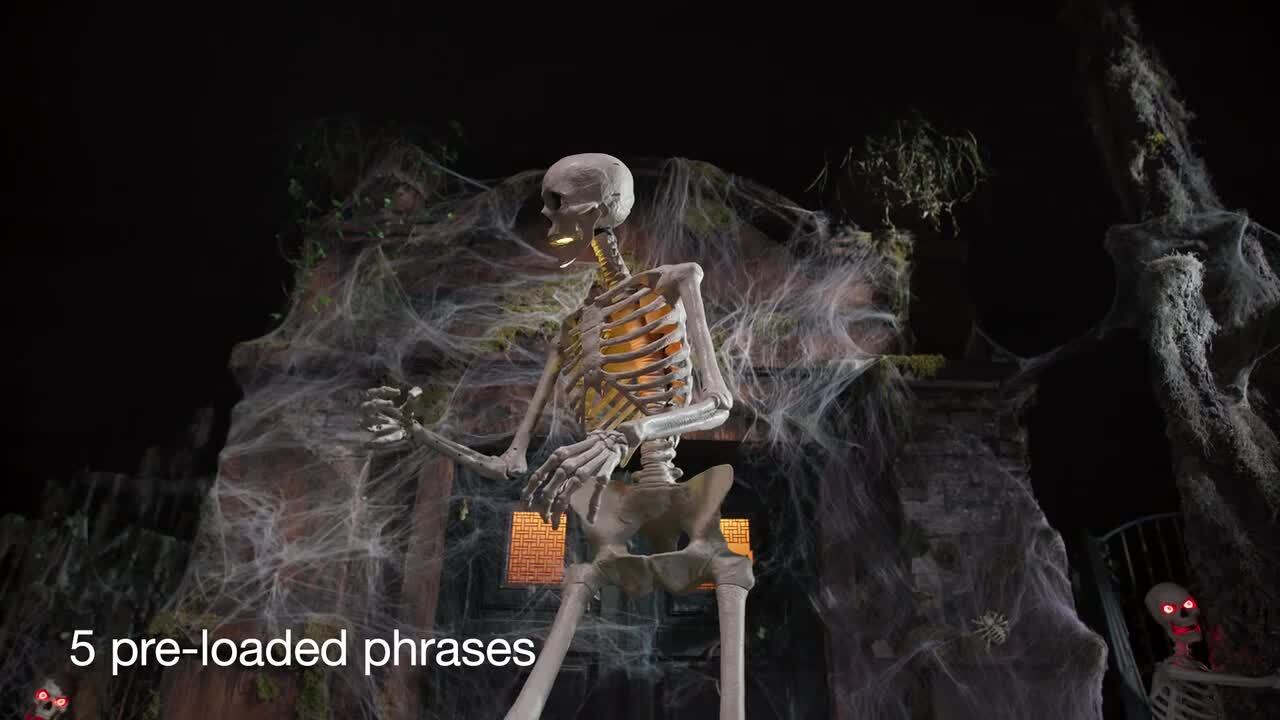 This 6-Foot Animatronic Skeleton Will Steal Halloween