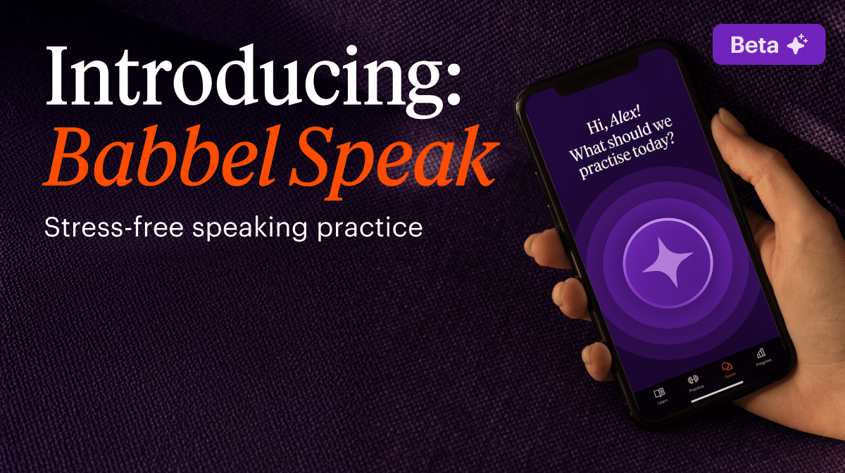 Babbel Speak: AI voice trainer for new language learners