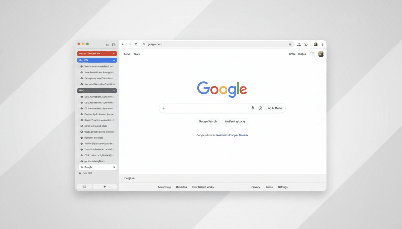 Chrome Brings Vertical Tabs To Beta Users
