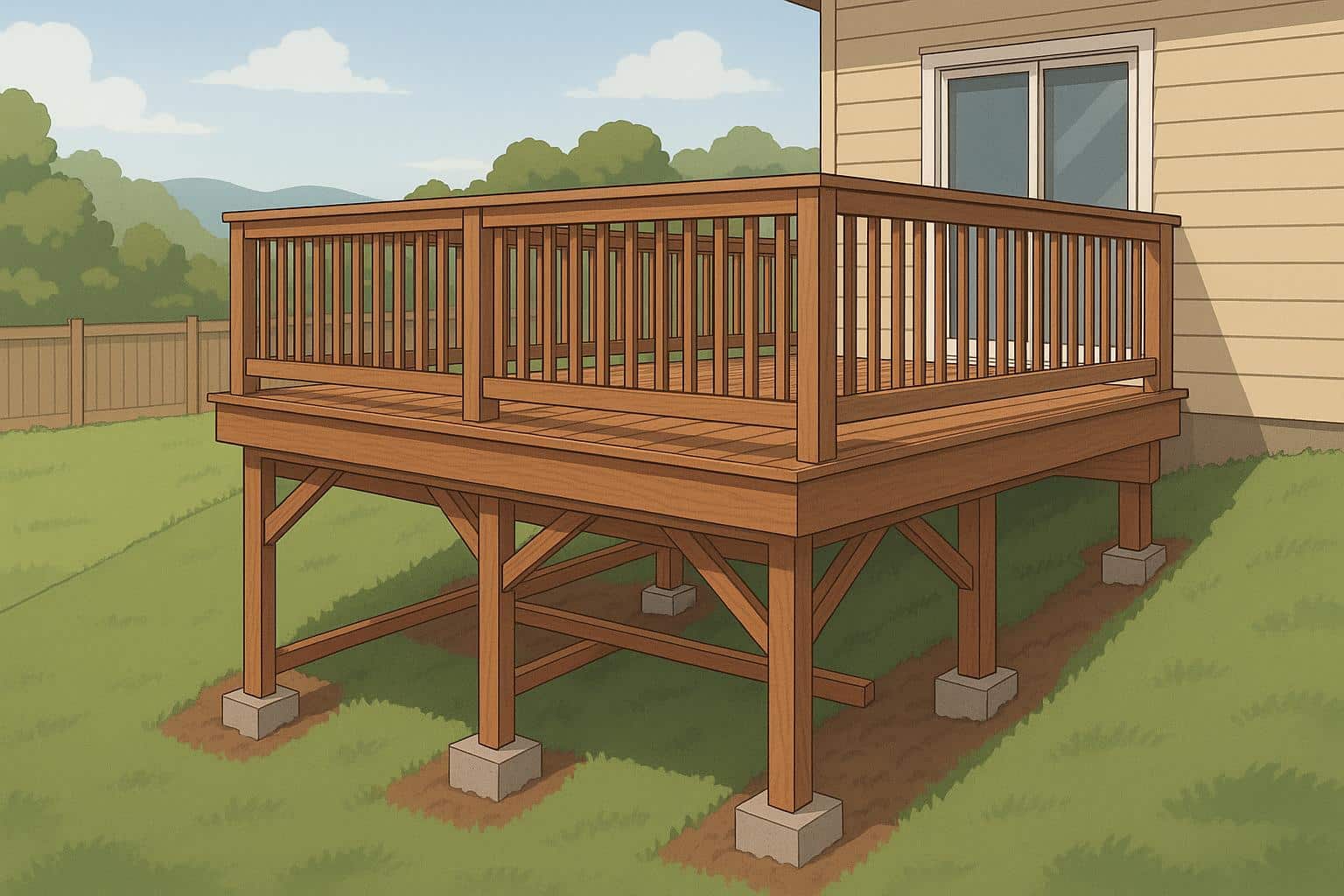 How to Build a Deck on a Sloped Yard
