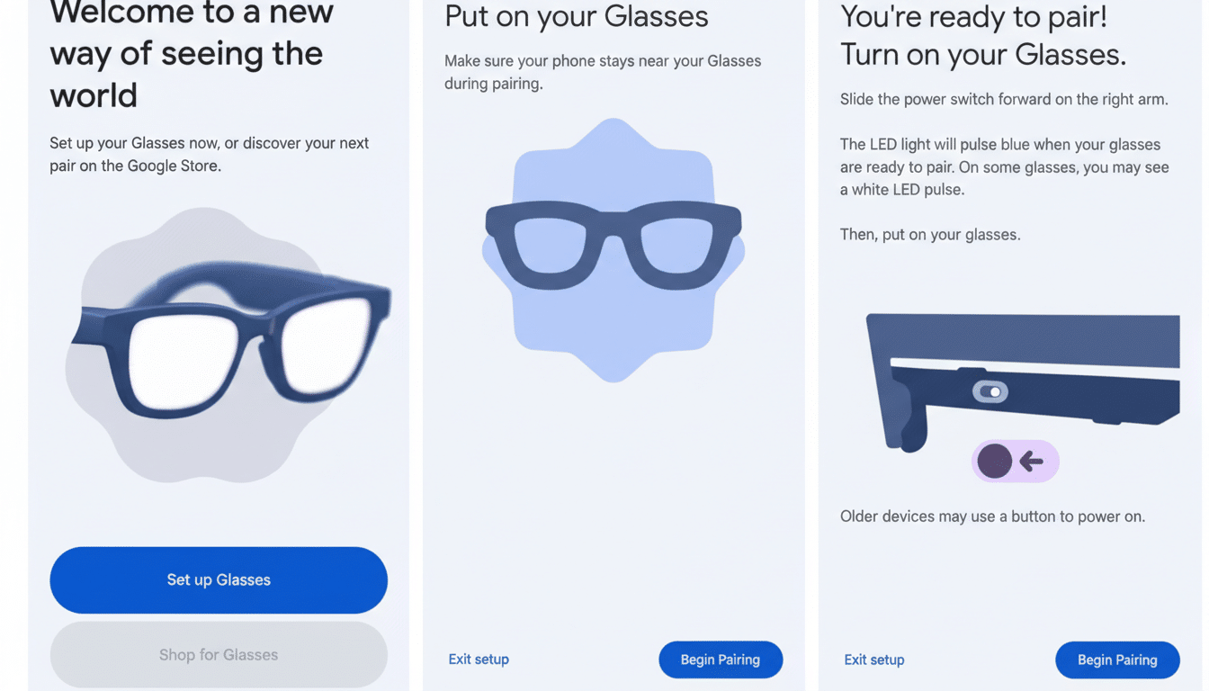 Google Smart Glasses App Reveals Features
