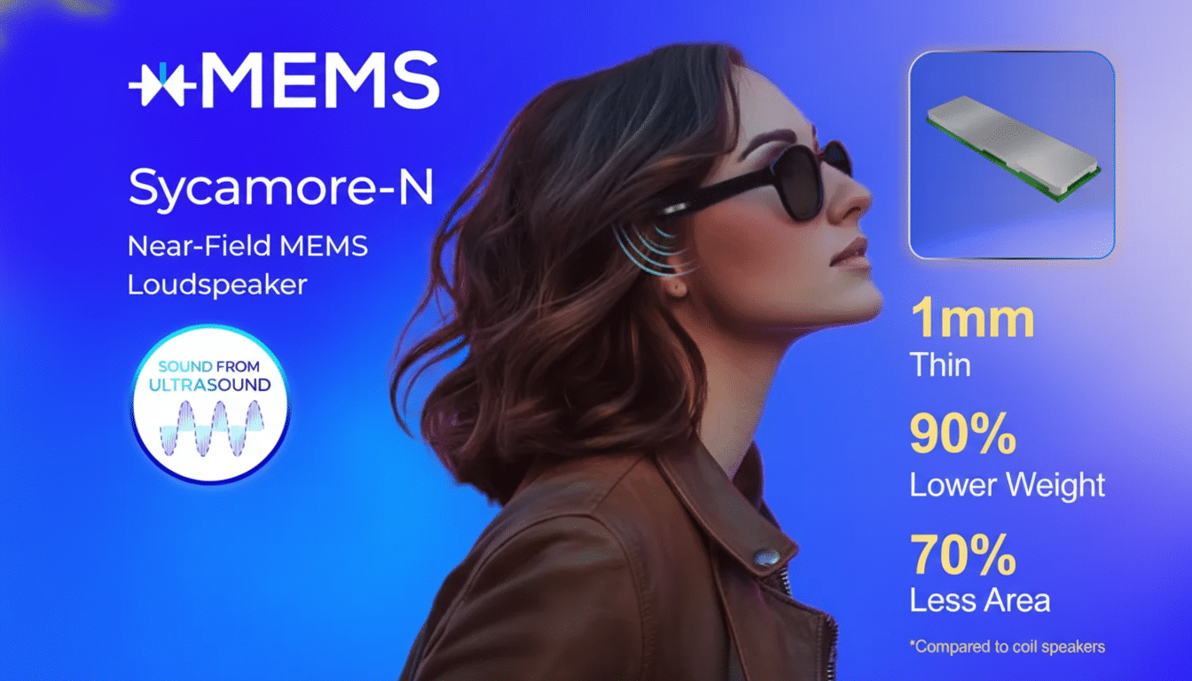 xMEMS Breakthrough Fuels Ultra-Thin Smart Glasses Audio